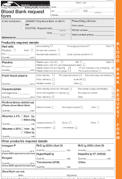 Waikato DHB Blood Resource